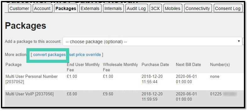 How to convert a package